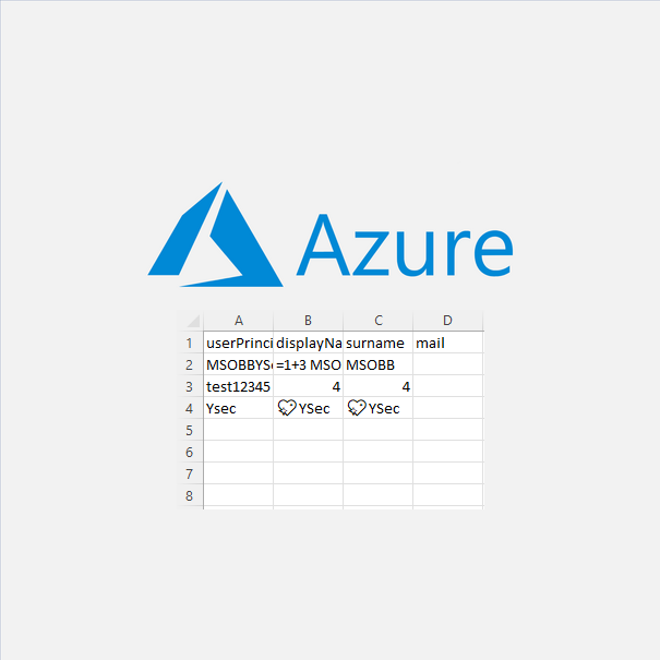 Microsoft Azure Portal CSV Injection Y Security GmbH